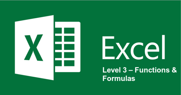 Excel Level 3 – Functions & Formulas Wed, Aug 10 9am-4pm PST - OJT.com