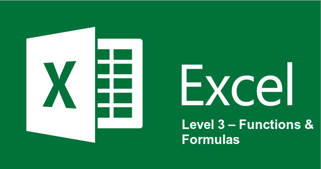 Excel Level 3 – Functions & Formulas Wed, Aug 10 9am-4pm PST - OJT.com